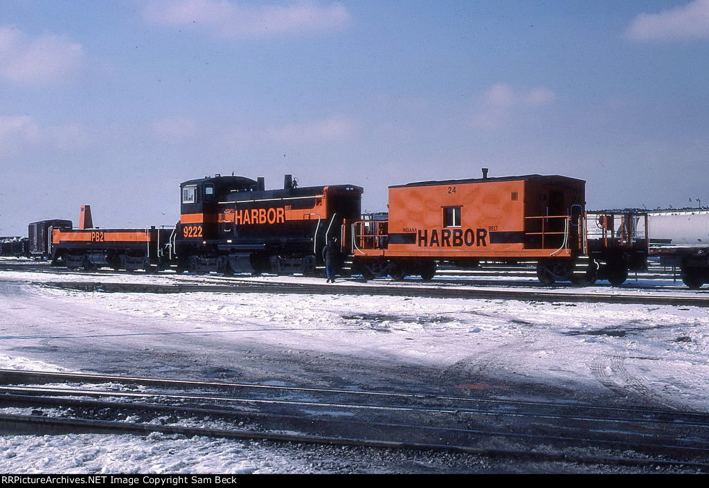 IHB 9222 and PB2 with Caboose #24